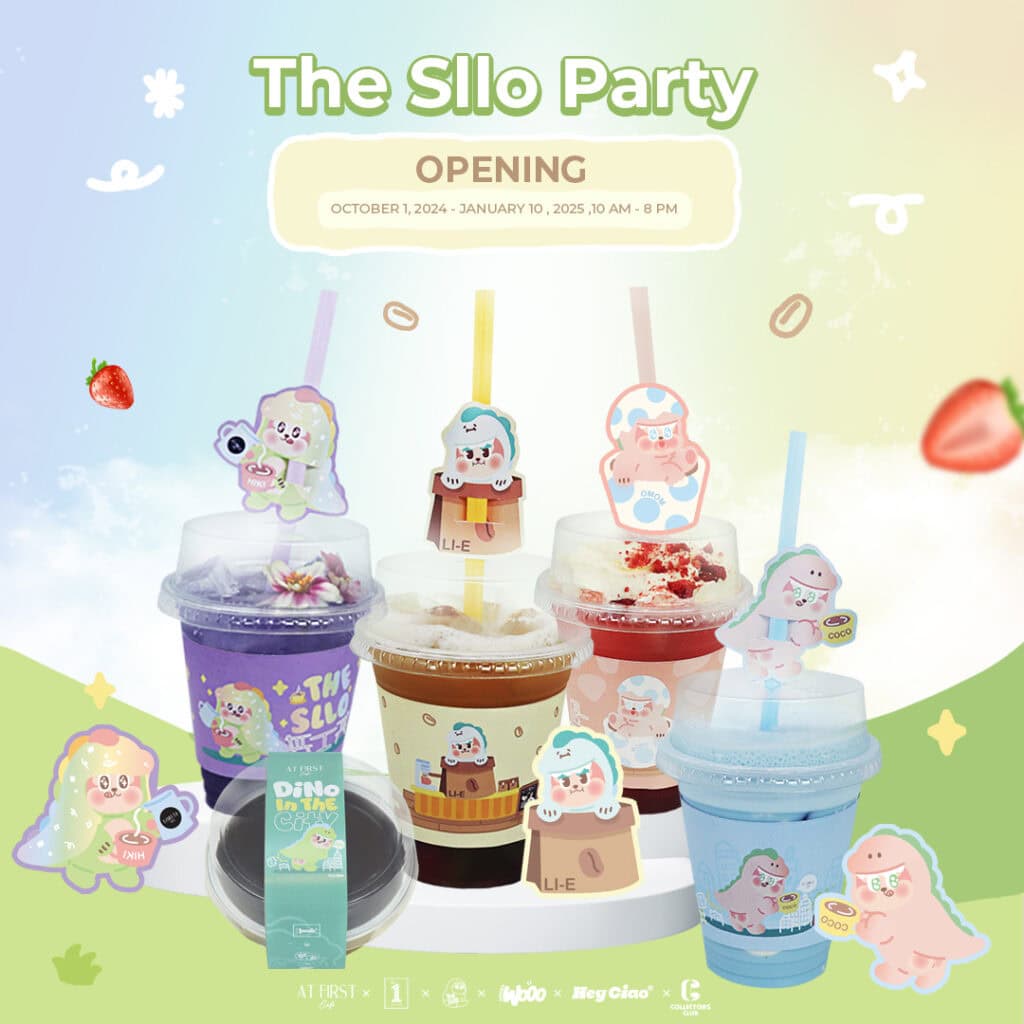 AT FIRST X THE SLLO pop-up Café พบกับเมนูเครื่องดื่มและขนมสุดคิ้วท์ได้ ...